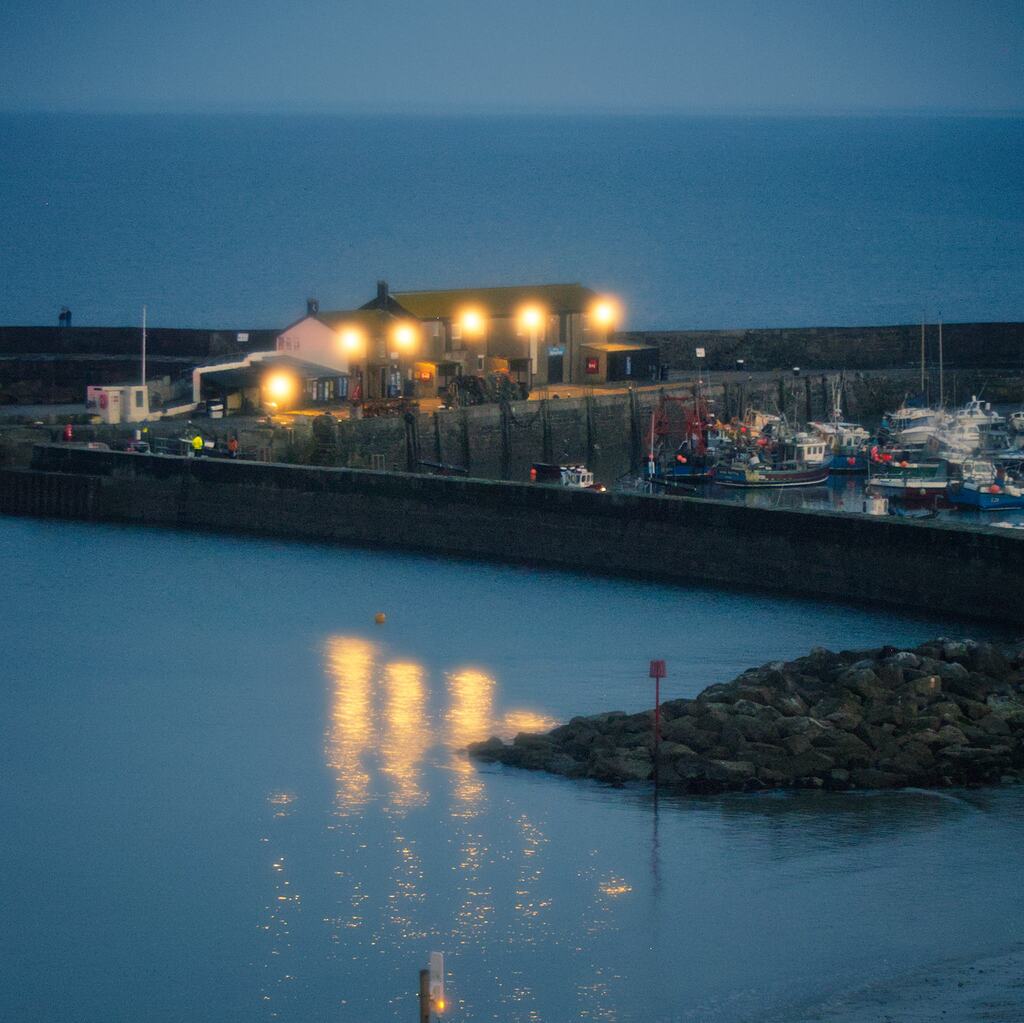 Lyme Regis harbour at blue hour - handheld - Play Raw - discuss.pixls.us