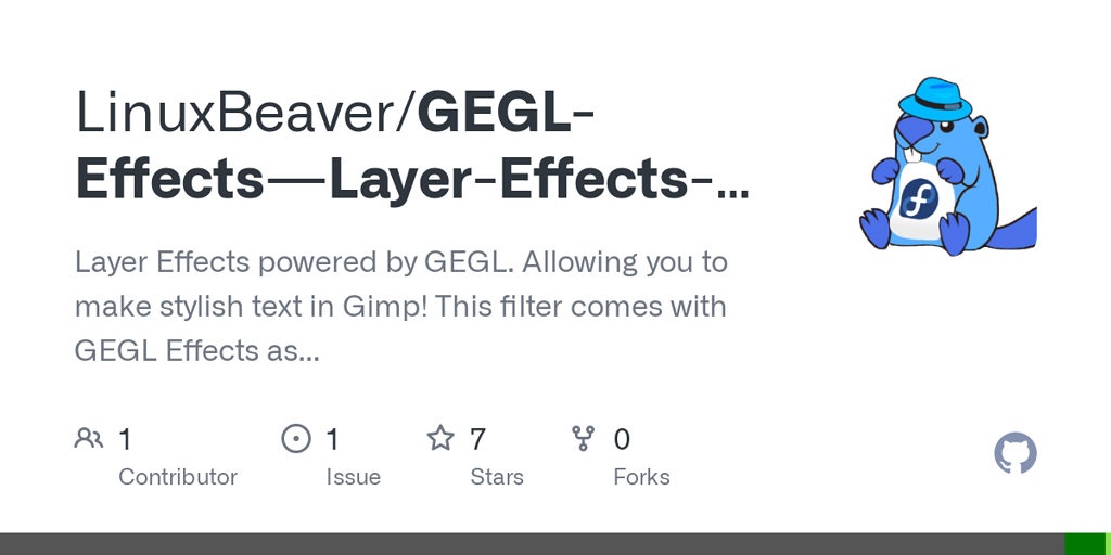 My third party GEGL filter plugins for Gimp - GIMP - discuss.pixls.us