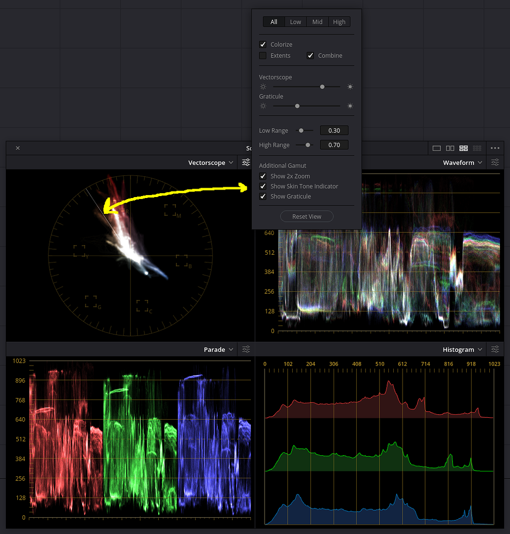 Vectorscope skin tone indicator and other improvements - darktable - discuss.pixls.us