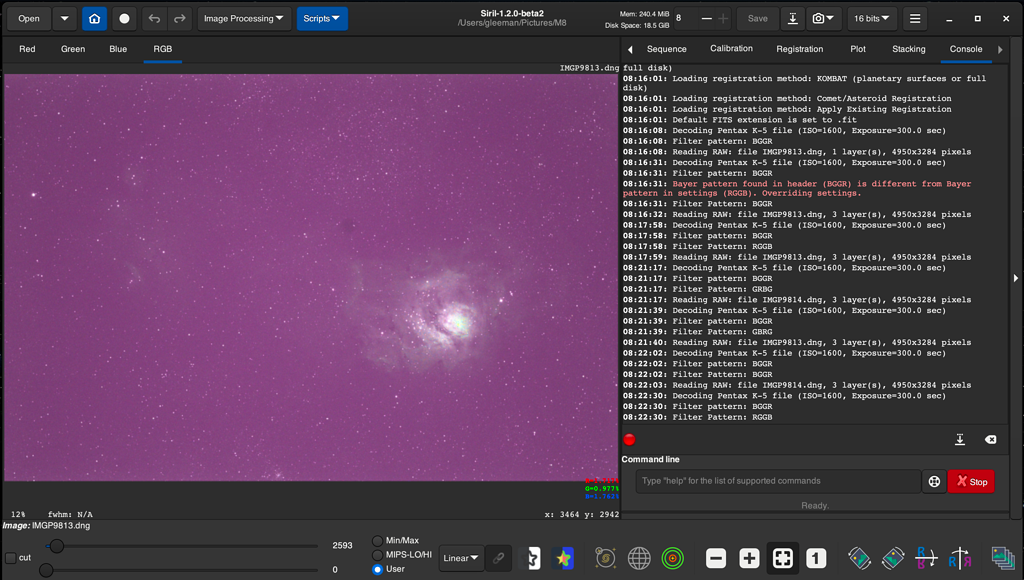 issue with debayering Pentax k5's RAW files - Siril - discuss.pixls.us