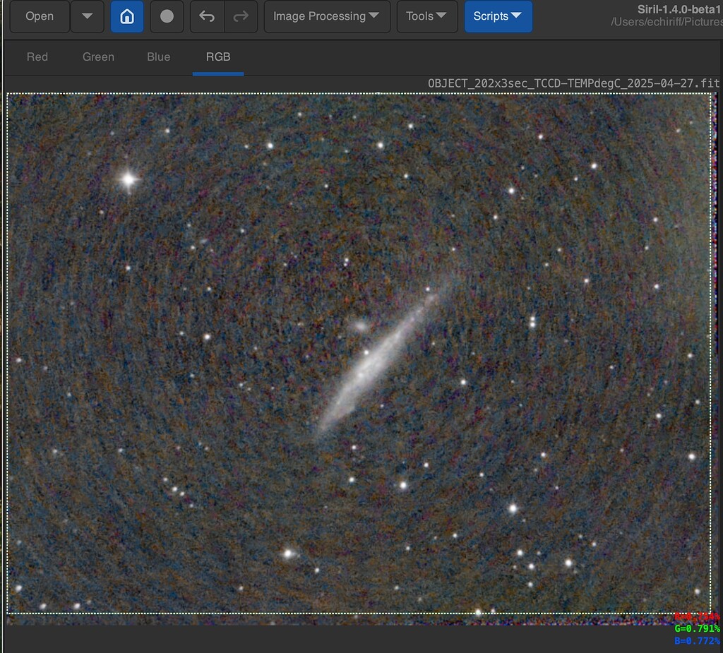 Field Rotation circles in processed image - Siril - discuss.pixls.us