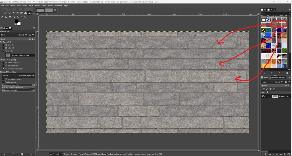 How to fill an image with a Pattern - GIMP - discuss.pixls.us