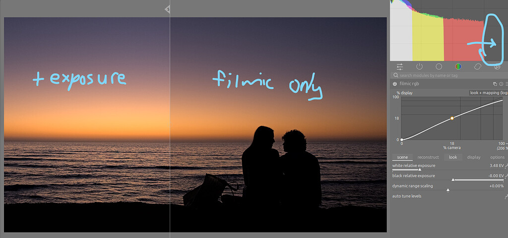 How to get brighter photos with filmic (without blowing out highlights)? - darktable - discuss ...
