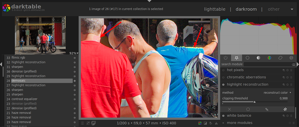 Help with highlights reconstruction in Darktable - darktable - discuss.pixls.us