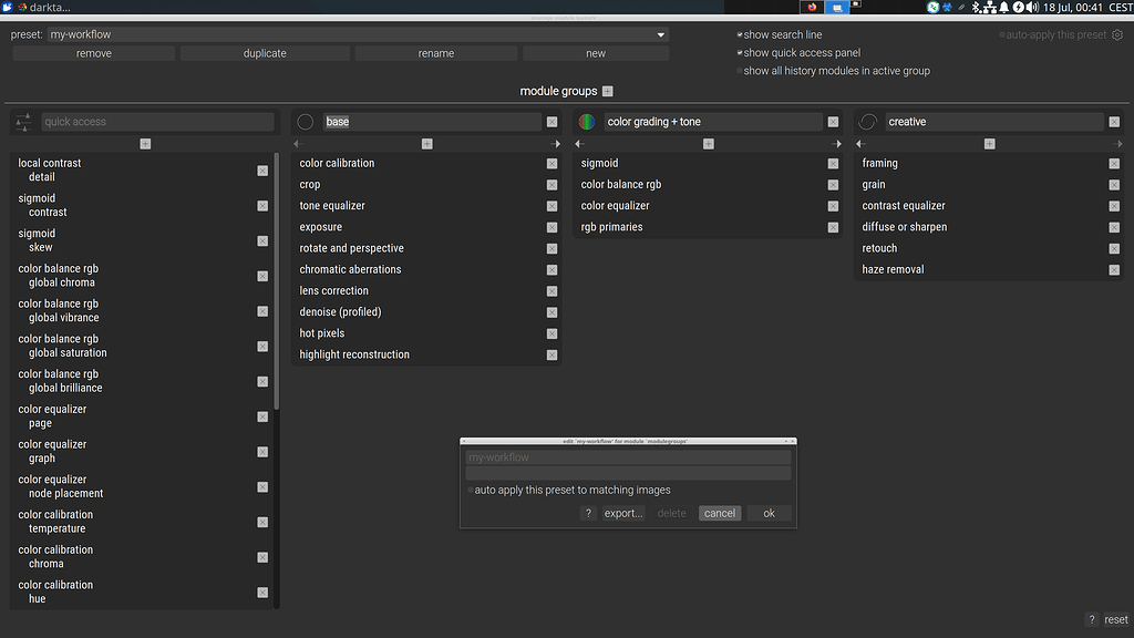Exporting presets - darktable - discuss.pixls.us