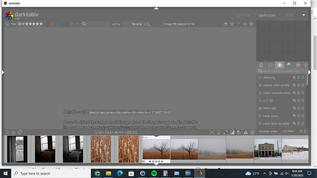 darktable error reading Panasonic G95 raw files - darktable - discuss.pixls.us