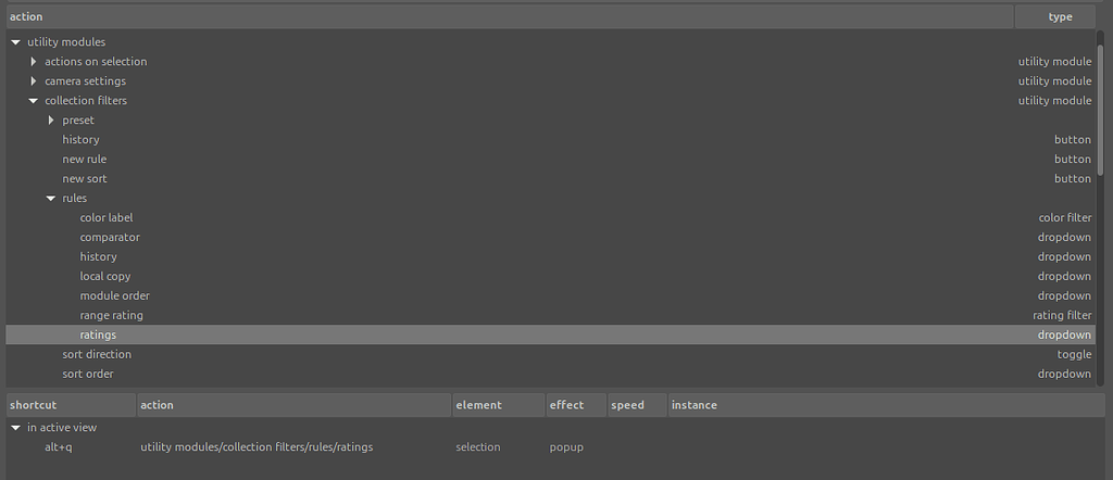 Problem creating global shortcut. - darktable - discuss.pixls.us
