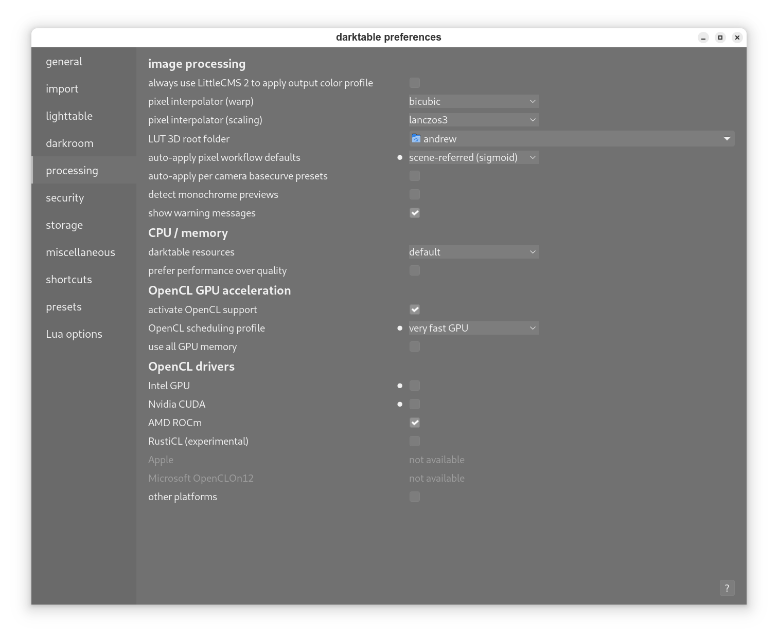How to enable OpenCL under Ubuntu 24.04 on Framework 16 (AMD Radeon™ RX 7700S) - darktable ...