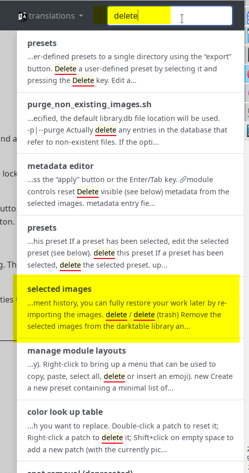 How to delete a file from disk in Lighttable? - darktable - discuss.pixls.us