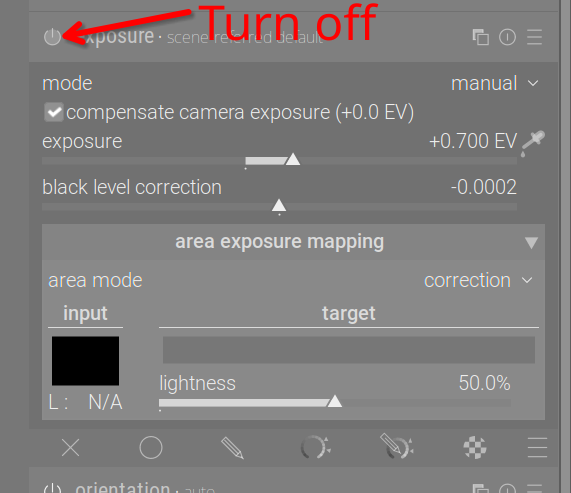 How can we turn off exposure compensation for all images we import - darktable - discuss.pixls.us