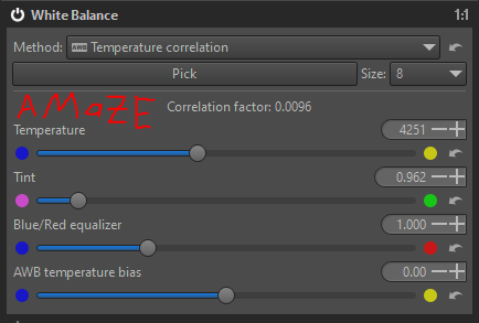 Temperature Correlation Changing with Demosaicing Algorithm ...