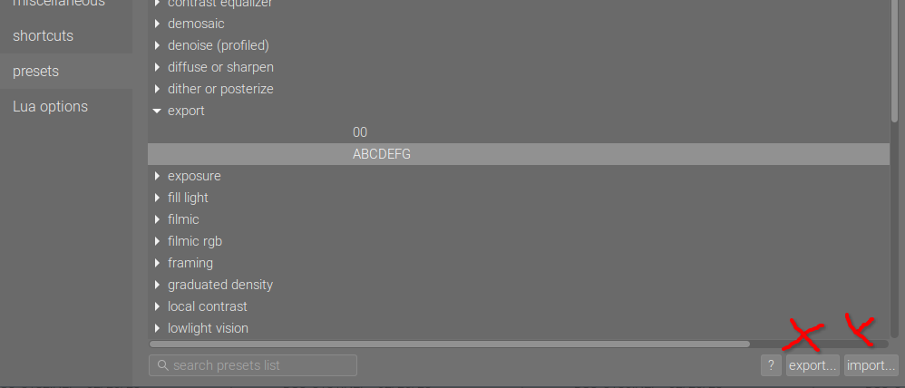 preferences of export module - darktable - discuss.pixls.us