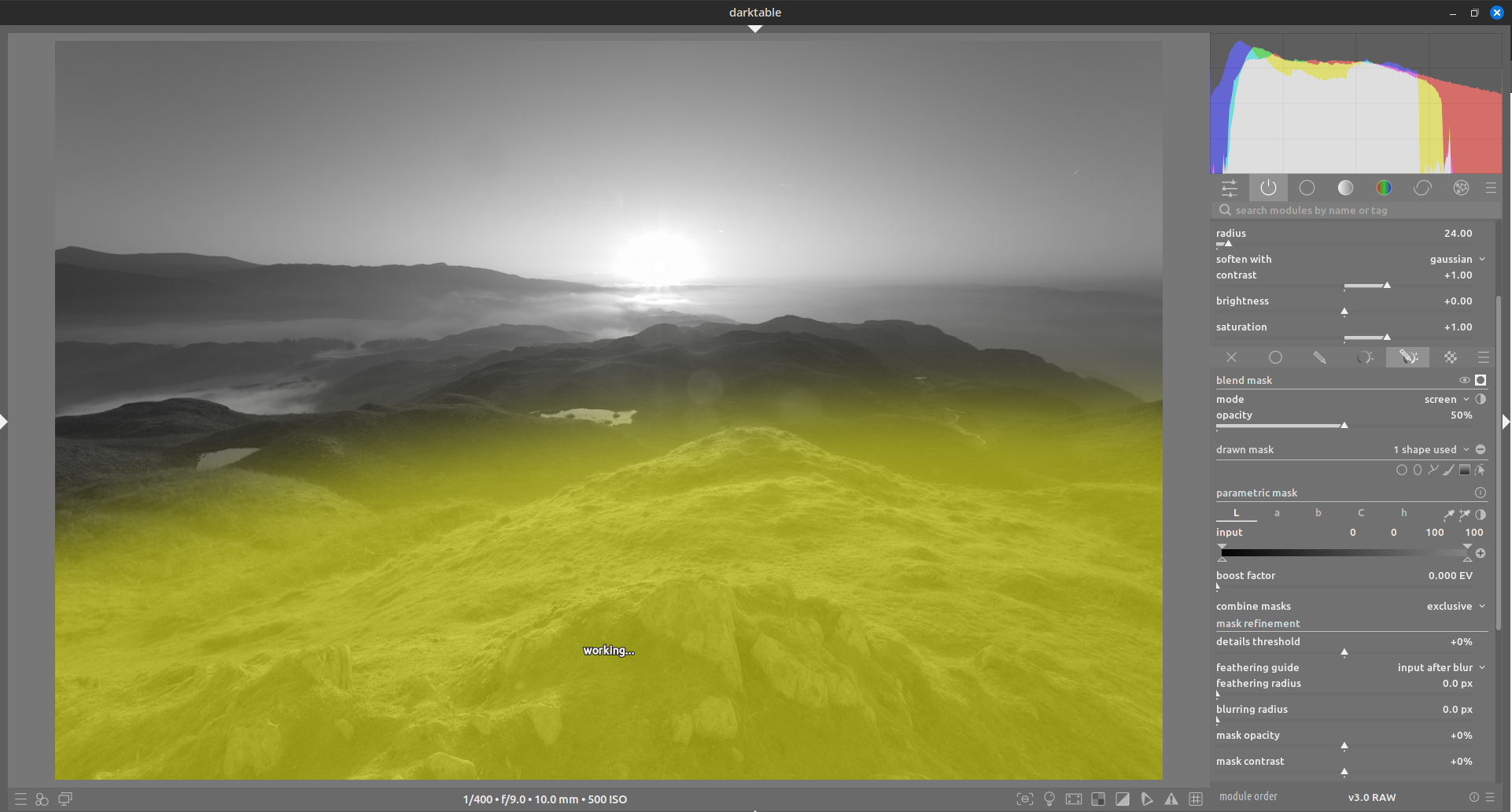 Why does this mask seemingly not work? - darktable - discuss.pixls.us