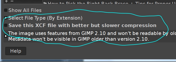 Gimp Save this XCF file with better but slower compression - GIMP - discuss.pixls.us