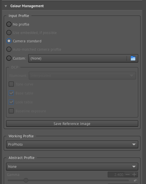 Input profile checkboxes greyed out in recent RT? - RawTherapee ...