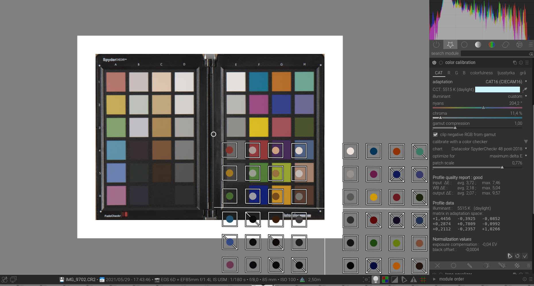 Color calibration + crop module, am I doing something wrong? - darktable - discuss.pixls.us