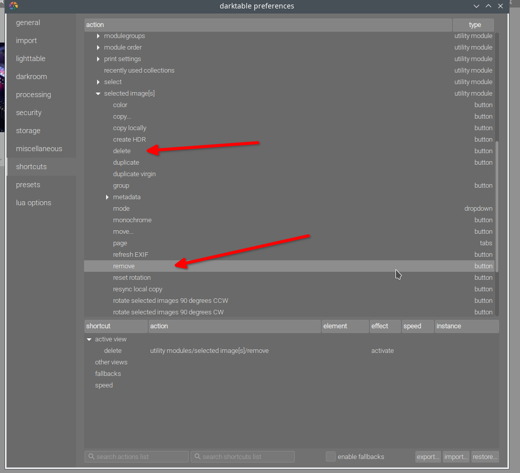 How to delete a file from disk in Lighttable? - darktable - discuss.pixls.us