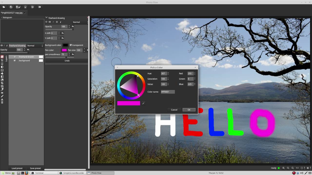 Freehand drawing on transparent background - PhotoFlow - discuss.pixls.us
